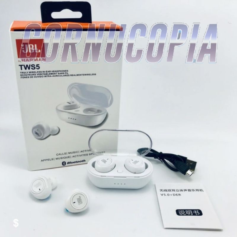 Jual Headset Bluetooth JBL TWS 5 Wireless Earphone JBL TWS 5 | Shopee ...