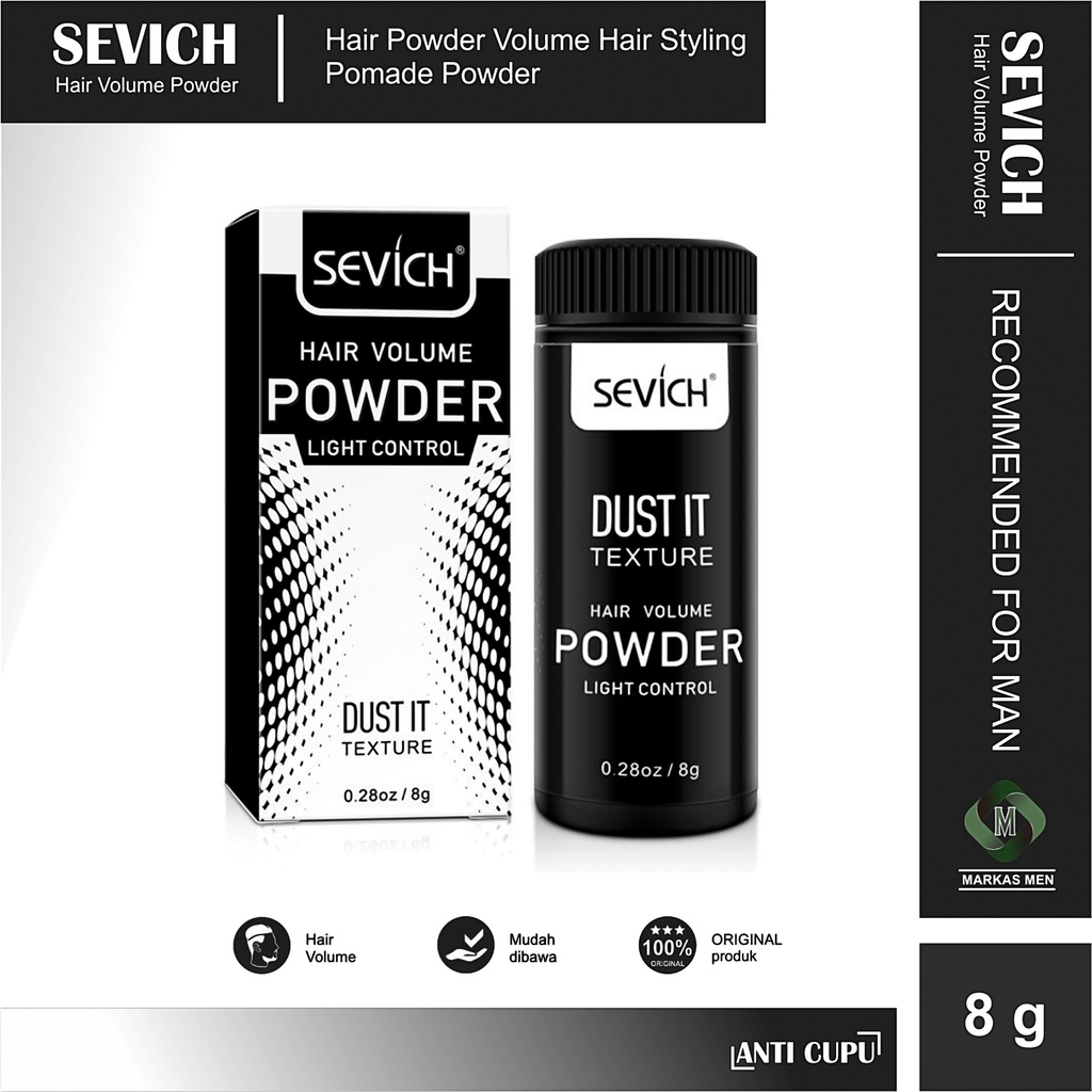 Jual SEVICH Hair Powder Volume Styling / Pomade Powder Light Control ...