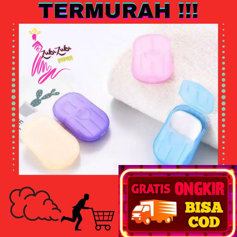 Jual TERMURAH!!! Sabun Kertas Mini / Paper Soap Travelling / Sabun ...