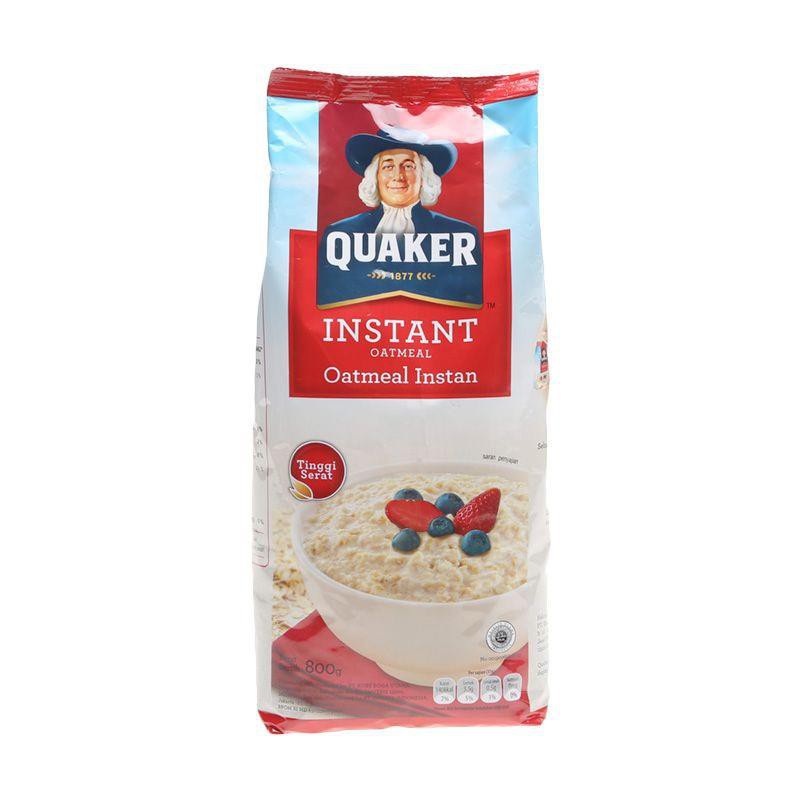 Jual Quaker Instant Oatmeal Bag - 800Gr | Shopee Indonesia