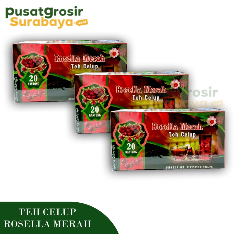 Jual Teh Celup Rosella Merah Teh Celup Herbal isi 20 Kantong | Shopee ...