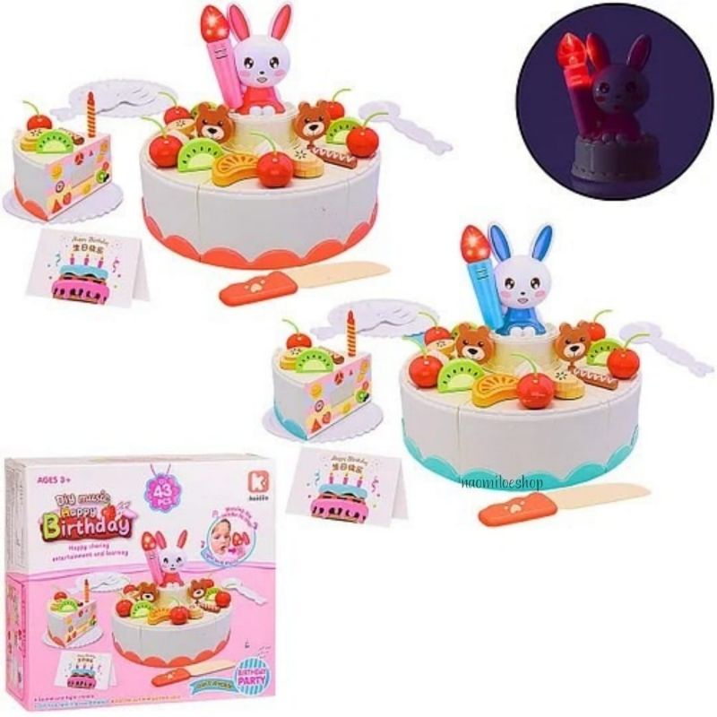 Jual Mainan DIY Music Happy Birthday Cake Kue Ulang Tahun Anak / Mainan ...