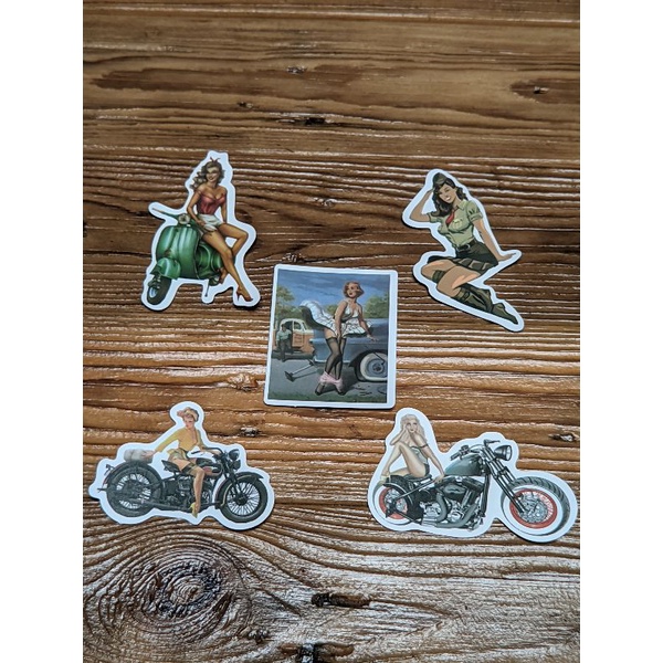 Jual Stiker Pin Up Girl Sexy Eropa Style Stiker Sexy Girl Stiker Vespa Motor Retro Stiker Lucu