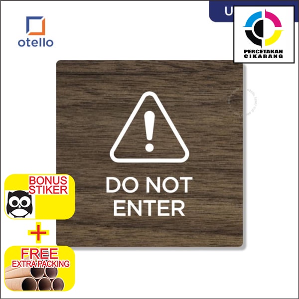 Jual Terlaris Signage Do Not Enter Sign Board Dilarang Masuk Papan ...