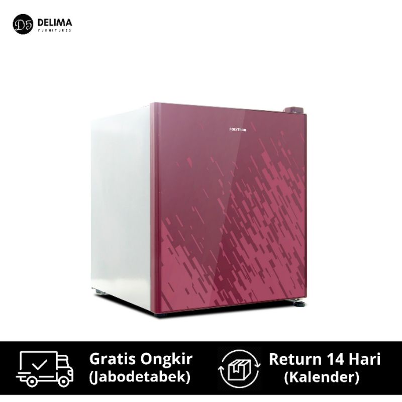 Jual Kulkas Mini Refrigerator 50 Liter Polytron PRH 51R - Merah ...