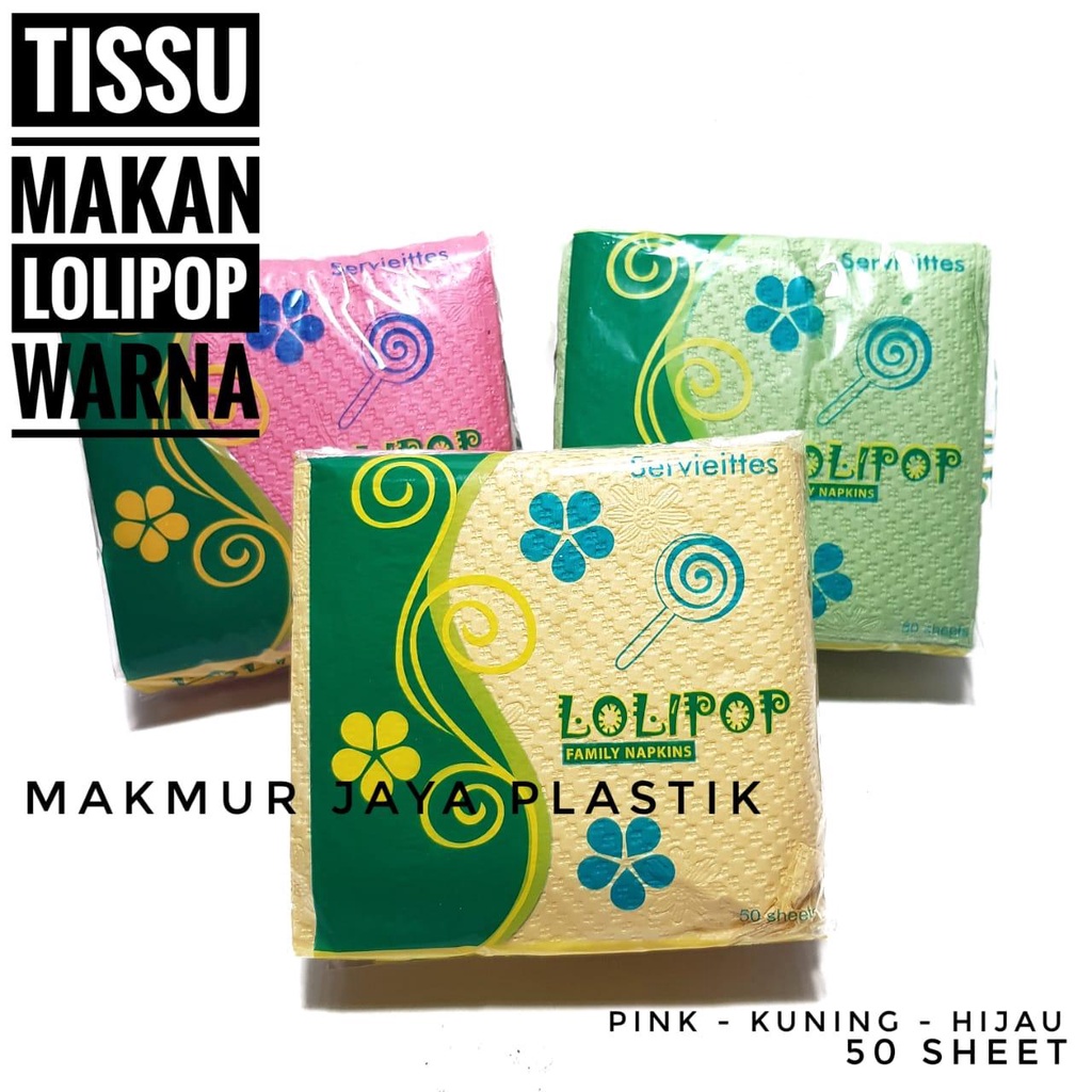 Jual TISU MAKAN BELAH WARNA | Shopee Indonesia