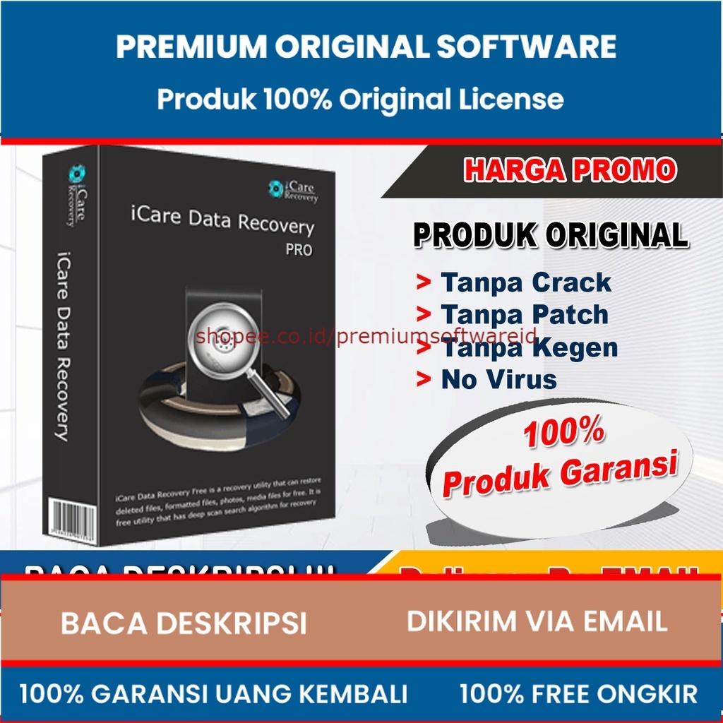 Jual iCare Data Recovery Pro V8.3.0 + Key Terbaru Pro - Recovery Data untuk Win | Shopee Indonesia