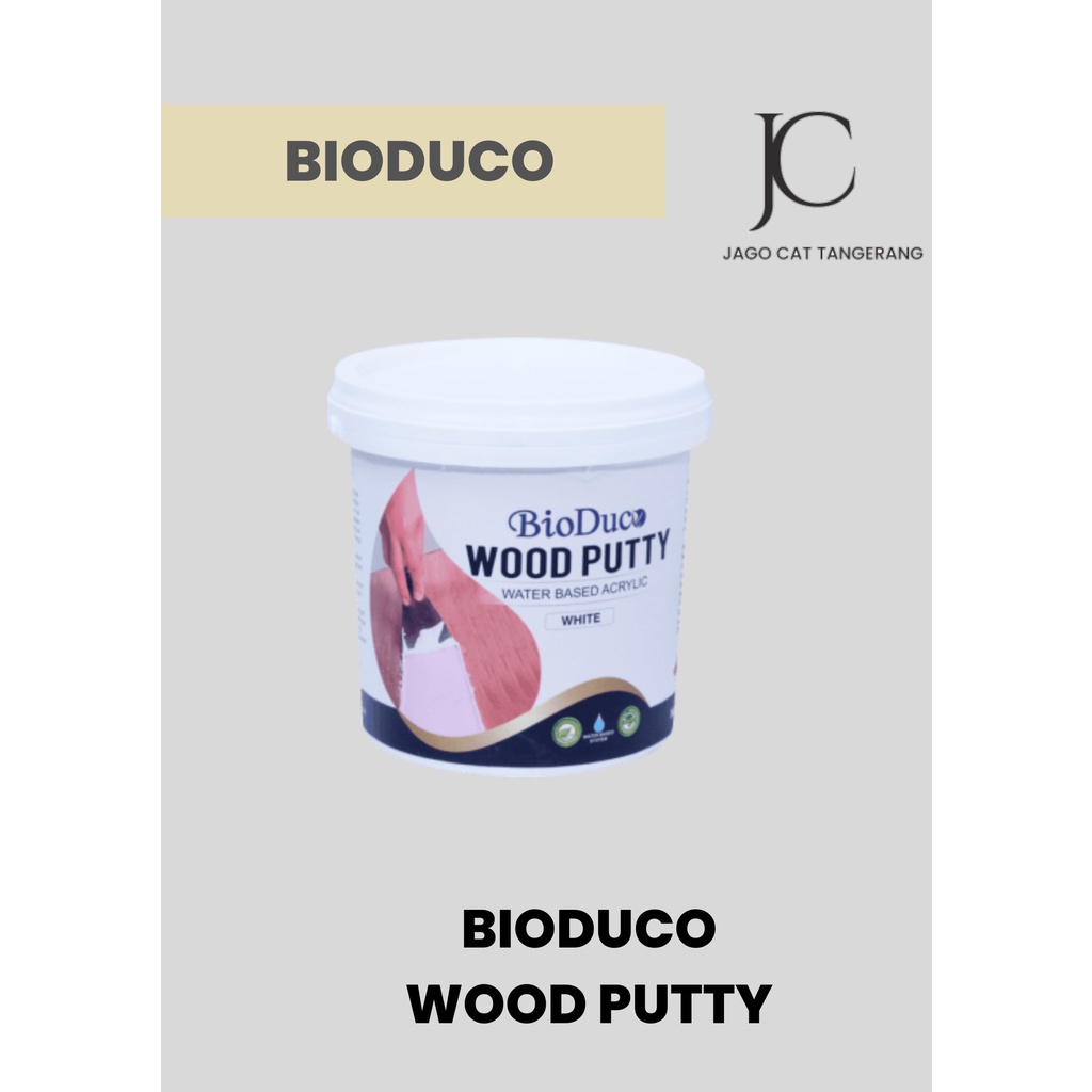 Jual BioDuco Wood Putty Dempul Kayu Pelapis Dasar Finishing kayu 1,5kg ...
