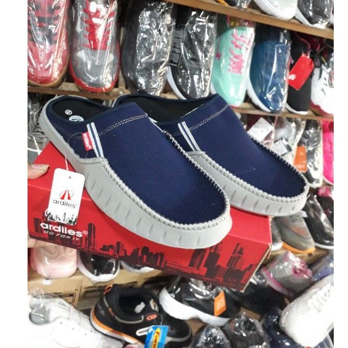 Jual sepatu sandal slop karet pria Ardiles original straider biru ...