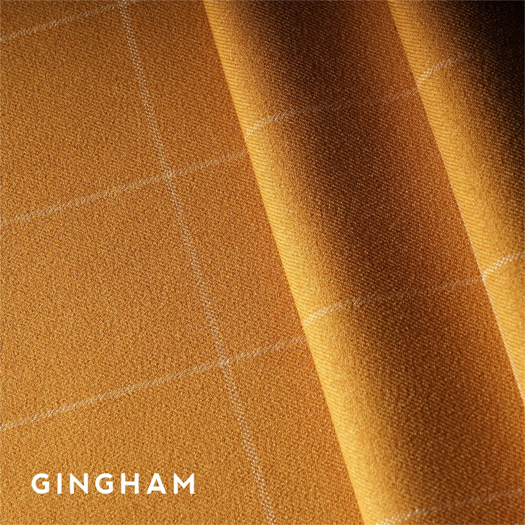 Jual Kain BELLINI WOOL TOUCH - GINGHAM Motif Kotak WARNA MUSTARD ...