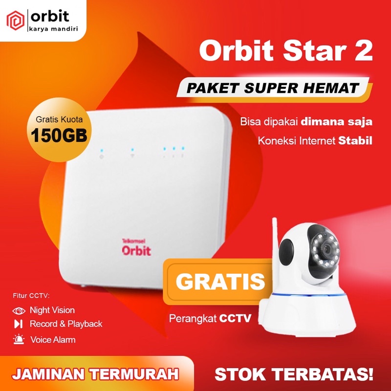 Jual MODEM ORBIT STAR 2 (FREE 150 GB) DAN CCTV V380 PRO INFRARED ...