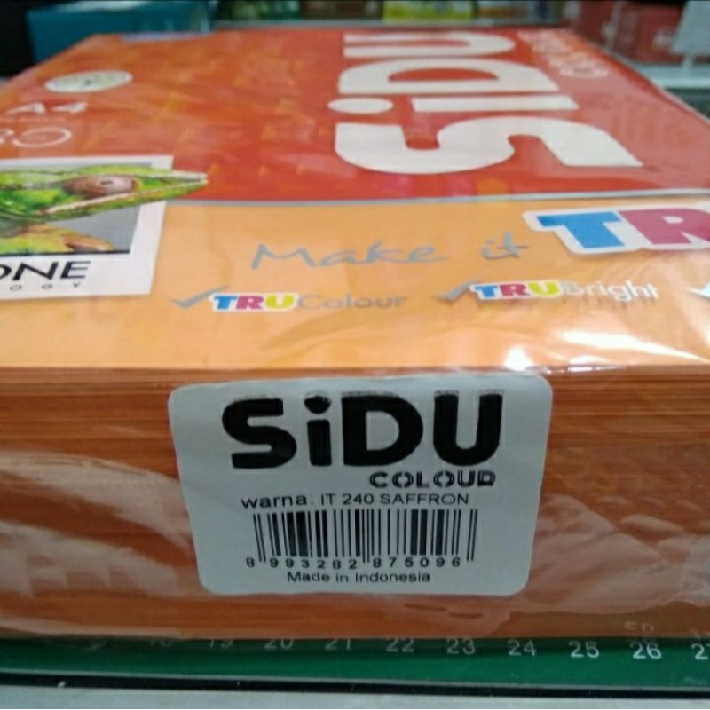 Jual Kertas Warna SIDU A4 80gr IT 240 Saffron | Shopee Indonesia