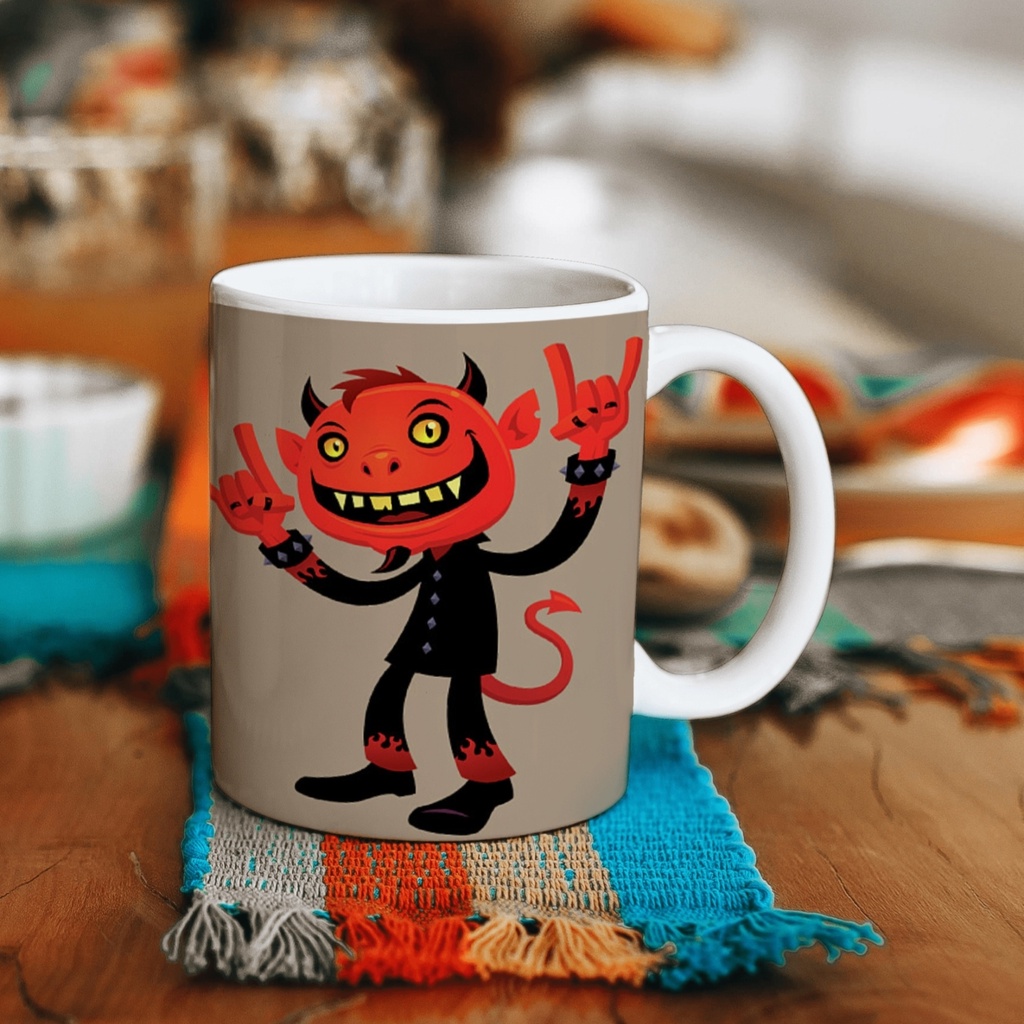 Jual mug custom heavy metal devil | Shopee Indonesia
