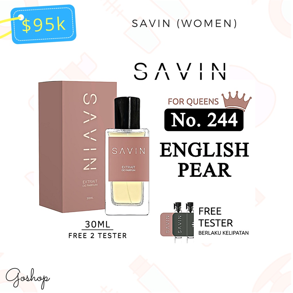 Jual SAVIN PARFUM No. 244 English Pear | Shopee Indonesia