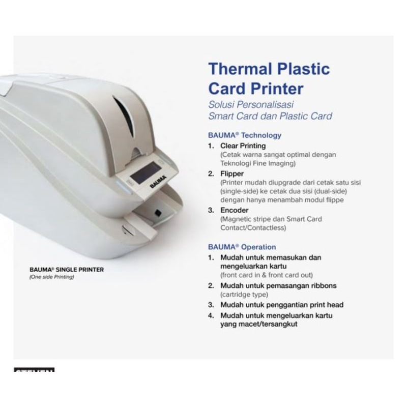 Jual MESIN CARD PRINTER SINGLE HEXAGON BAUMA ID CARD CETAK HIGH QUALITY ...