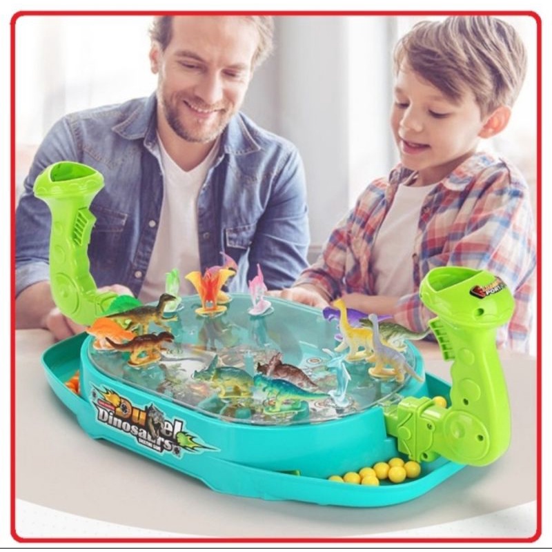Jual Mainan Anak Battle Duel Dino Dinosaur Arcade Shooting Game ...