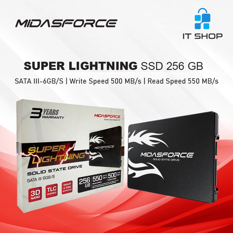 Jual Midasforce SSD Superlightning 256GB | Shopee Indonesia
