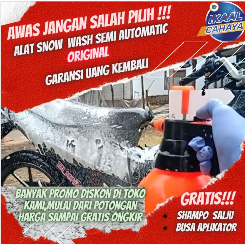 Jual alat/mesin snow wash semi auto matic/snowash manual | Shopee Indonesia