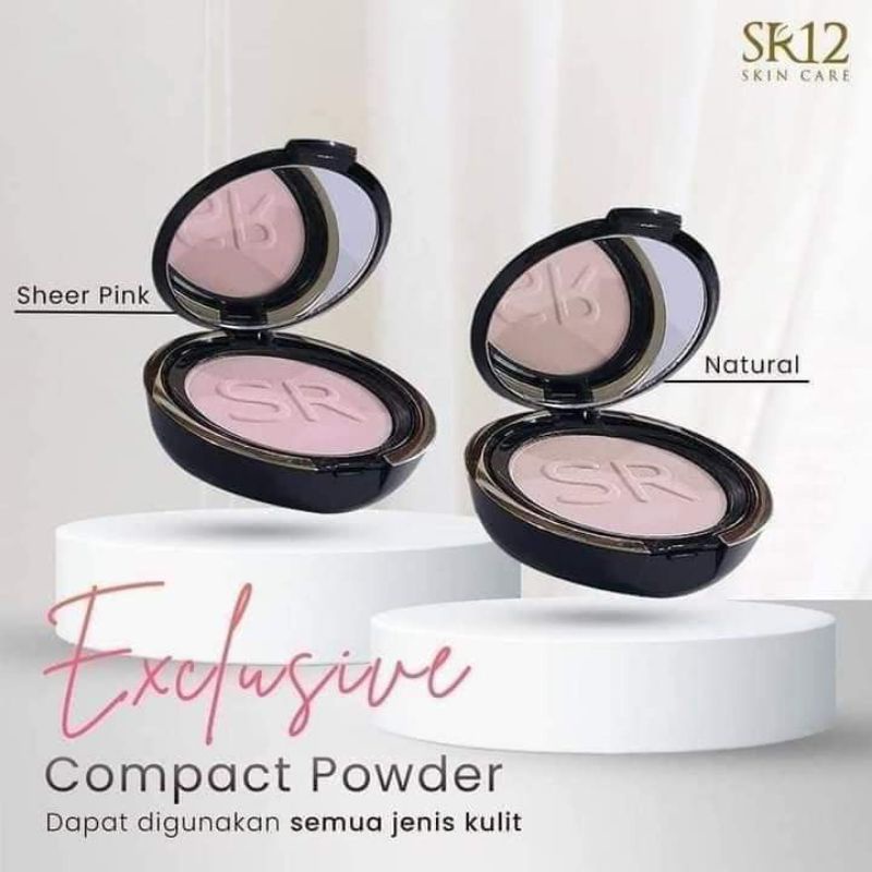 Jual exclusive Compact powder sr12/ natural/ sheerpink/ bedak/ makeup/ kosmetik/ fondetion/ SPF ...