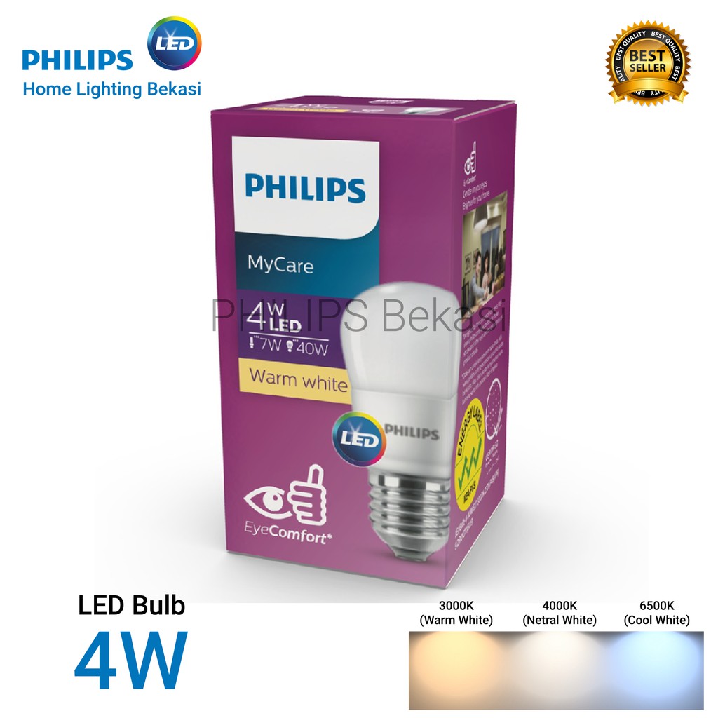 Jual Philips Lampu Bohlam LED Bulb 4 Watt | Shopee Indonesia