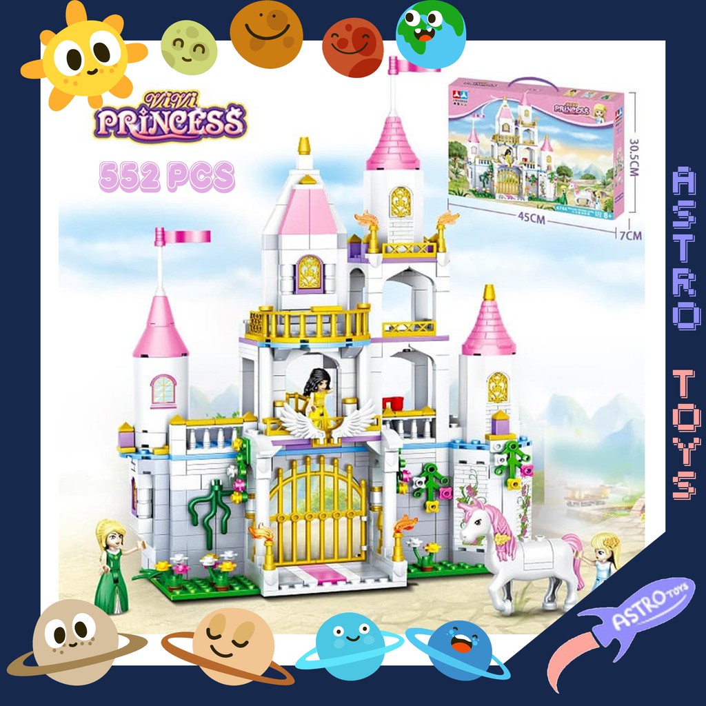 Jual Mainan Lego Princess Vivi Rose Castle Istana Perempuan 364 Pcs ...