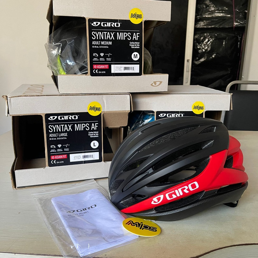 Jual Helm GIRO Syntax MIPS - Black Red | Shopee Indonesia