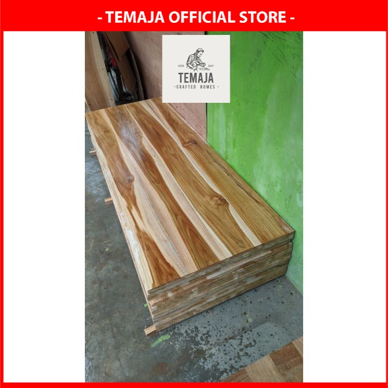 Jual Top Table Papan Meja Kayu Jati Asli 60 x 160 cm x 3cm | Shopee ...