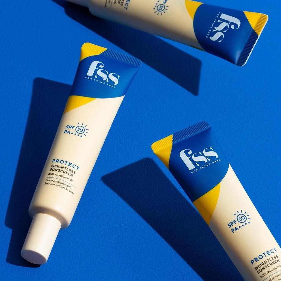 Jual FSS For Skin's Sake Protect Weightless Sunscreen SPF 50 PA++++ (KODE X1628) | Shopee Indonesia