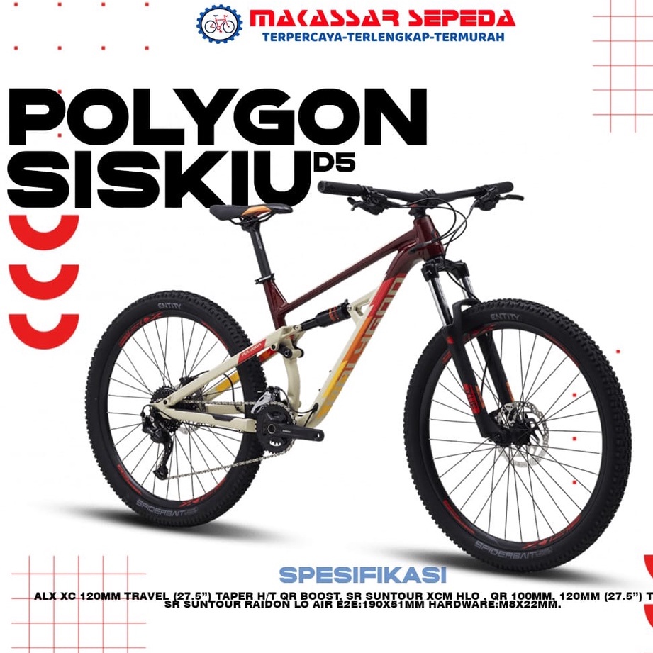 Jual SEPEDA GUNUNG MTB POLYGON SISKIU D5 18 SPEED HYDRAULIC DISCBRAKE ...