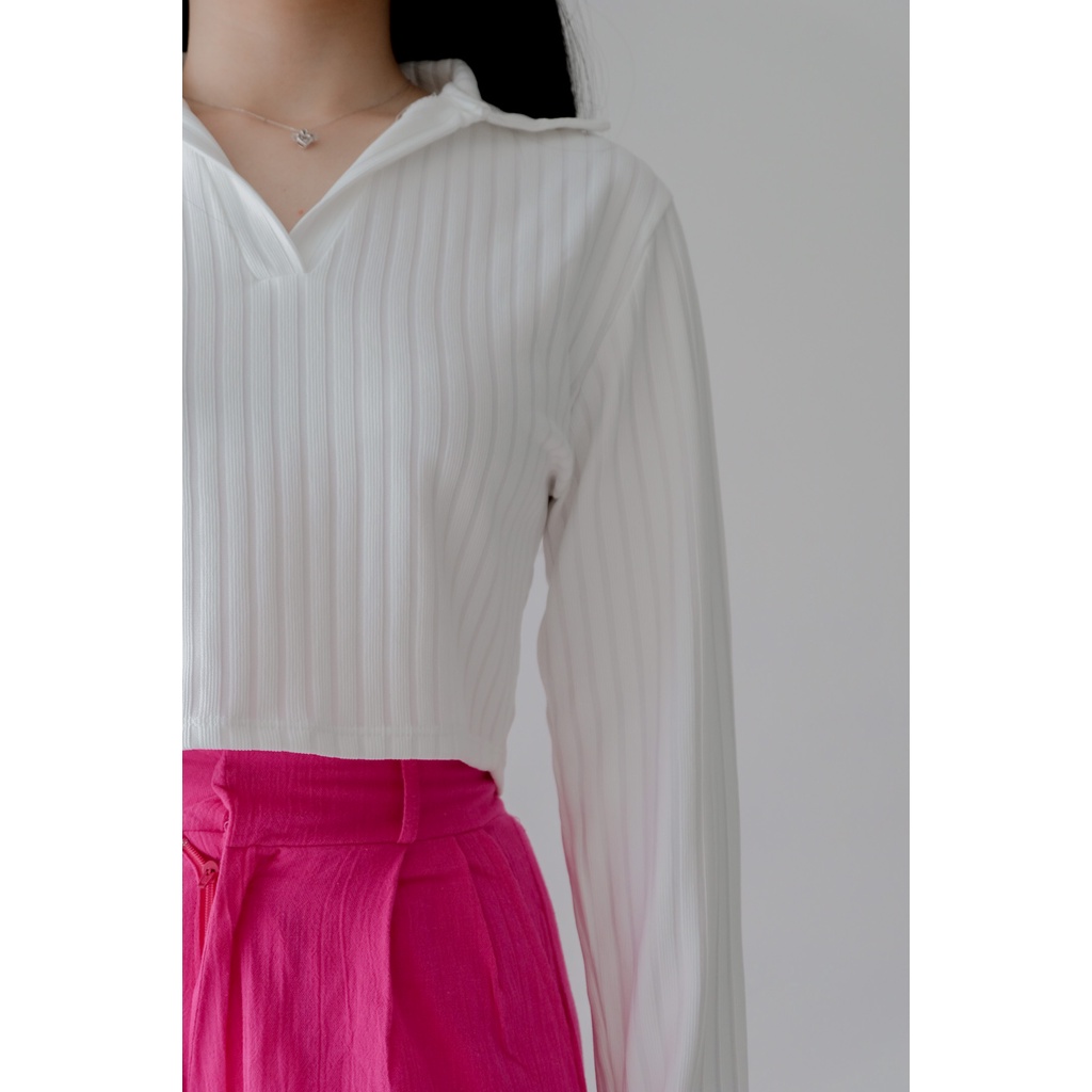 Jual MOUISELLE Kimi Top | Premium Korean Knit Top - Atasan lengan panjang wanita knit | Shopee ...