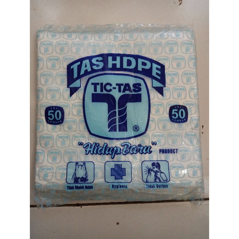 Jual Kantong Plastik TicTas putih dop isi 50lbr | Shopee Indonesia