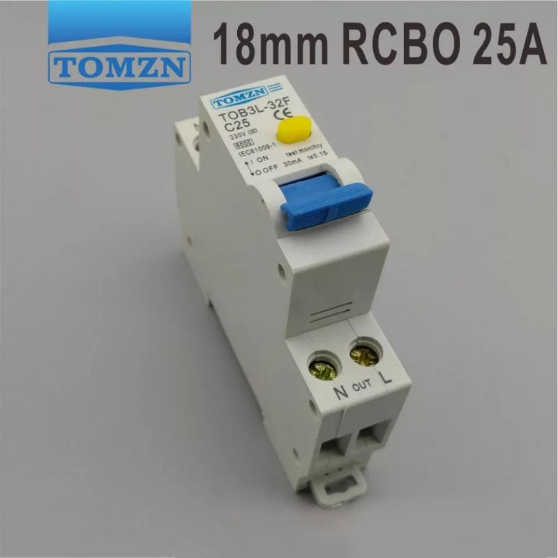 Jual RCBO Slim 25A 1 P+N 30MA 6000A | Shopee Indonesia