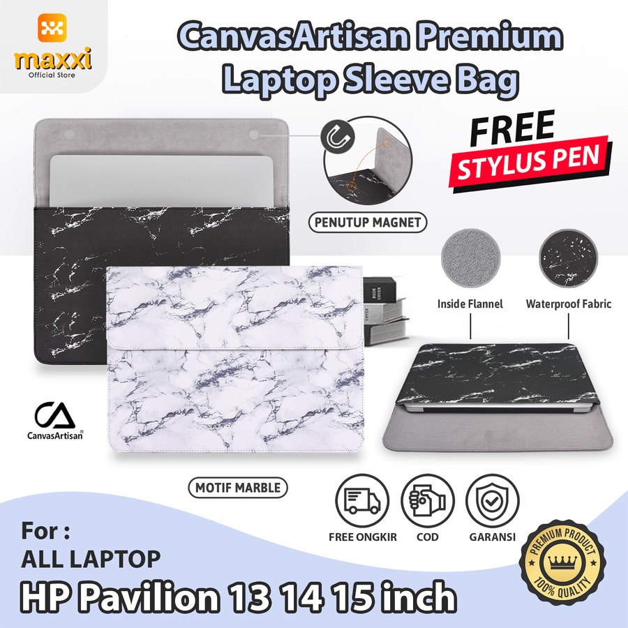 Jual Hp Pavilion 13 14 15 Inch Laptop Bag Case Casing Leather Sleeve