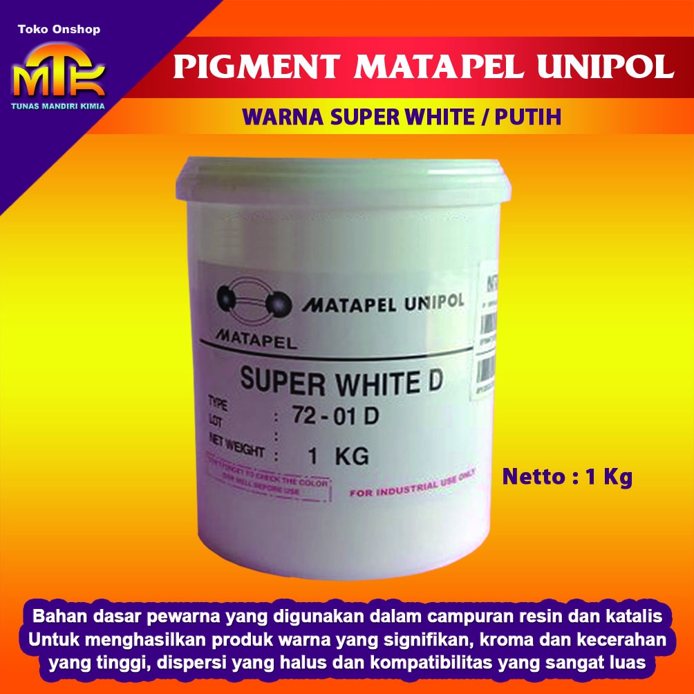 Jual PIGMENT WARNA SUPER WHITE / PUTIH Pewarna Produk Industri Untuk ...