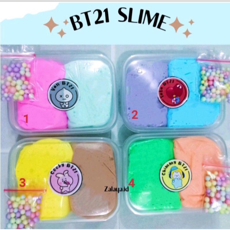 Jual BT21 TOFU SLIME MIXS (200 CC) | Shopee Indonesia