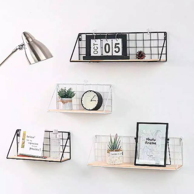 Jual M18 rak dinding besi rak serbaguna modern minimalis | Shopee Indonesia