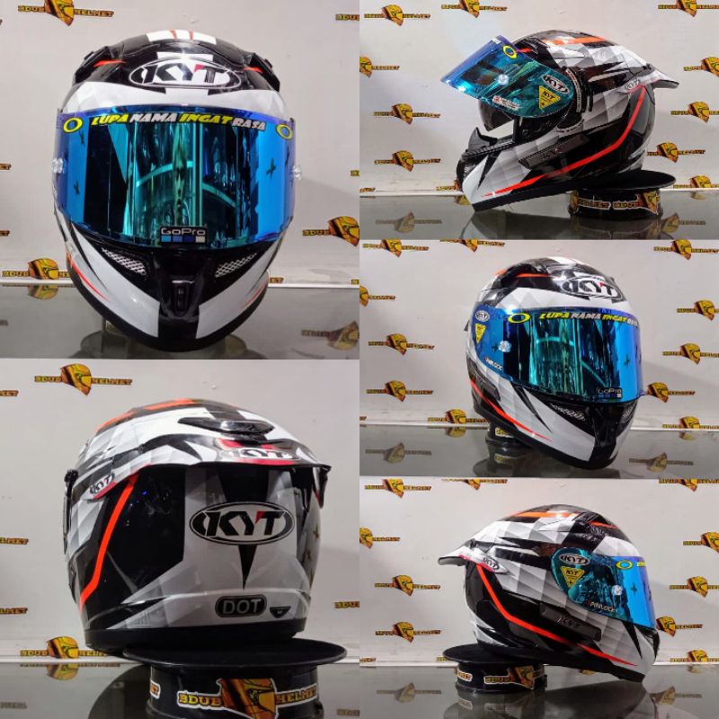 Jual Helm Kyt K2 Rider Venom Modif Paket Ganteng | Shopee Indonesia