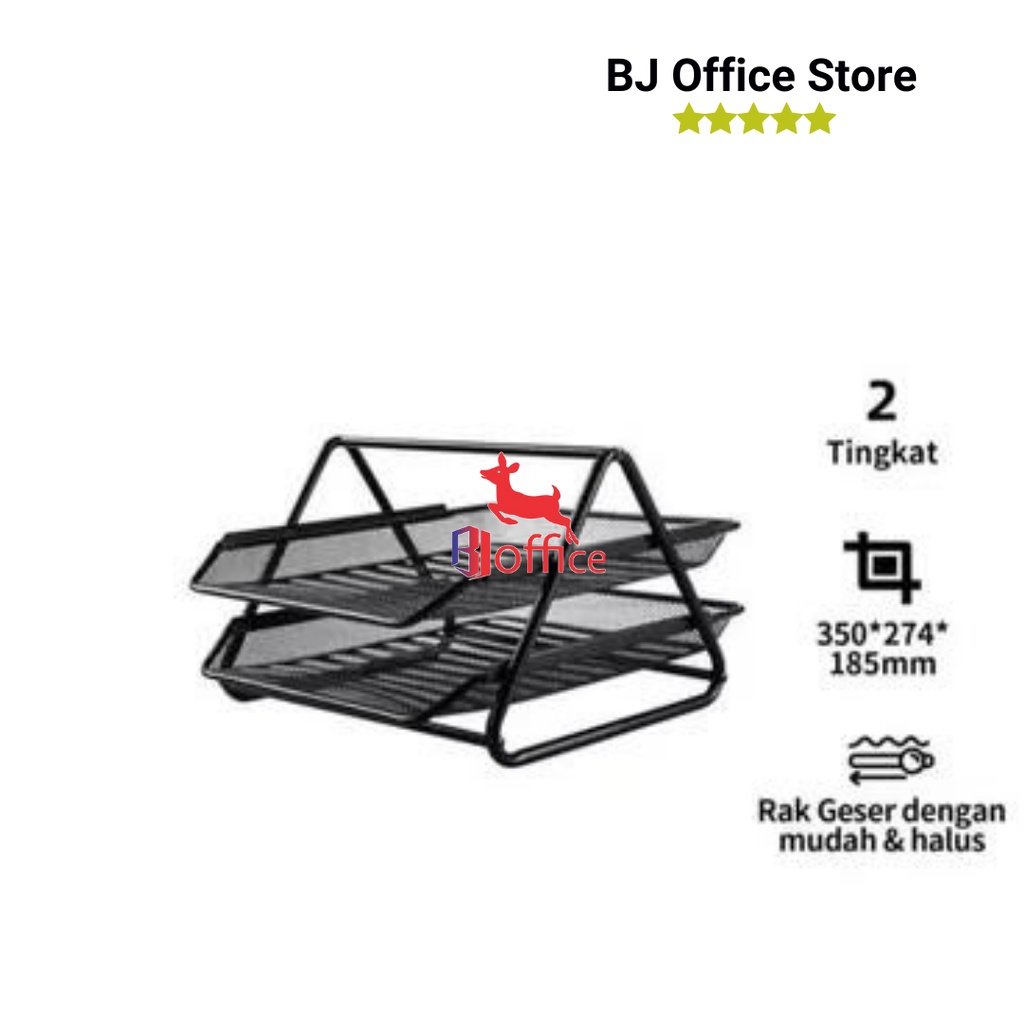 Jual Rak Surat Susun Besi / Document Tray V-Tec 2 Susun / Tray Letter ...