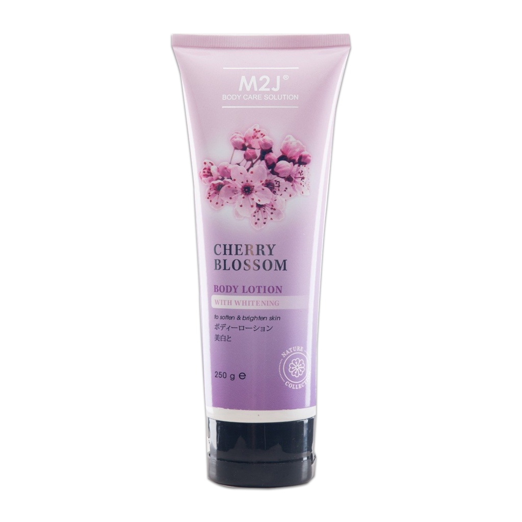 Jual M2J Cherry Blossom Body Lotion With Whitening 250g | Shopee Indonesia