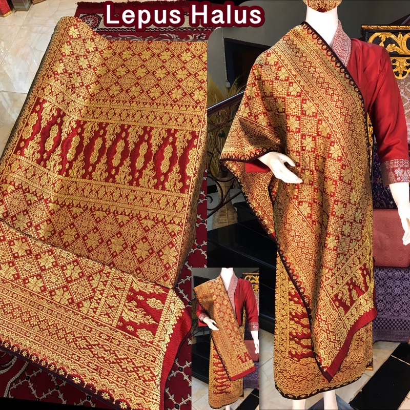 Jual Songket Lepus Halus Glowing / songket tenun asli palembang / songket pengantin promo diskon ...