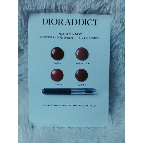 Jual Original Dior Addict The Shine Lipstick Refillable Sample 4 Warna ...