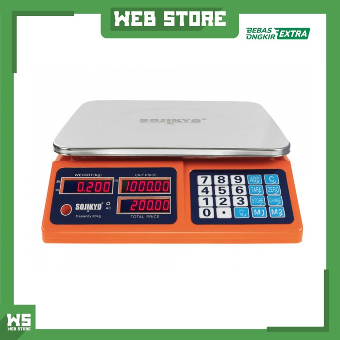 Jual Timbangan Digital 30kg Meja Duduk Buah Laundry Daging Computing Scale | Shopee Indonesia