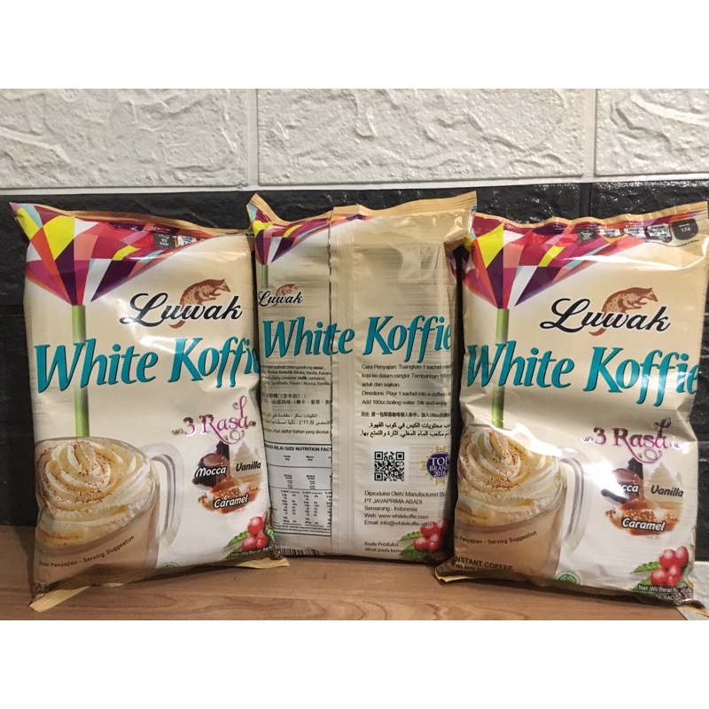 Jual Luwak White Coffee 3 Rasa Bag 10x20 | Shopee Indonesia
