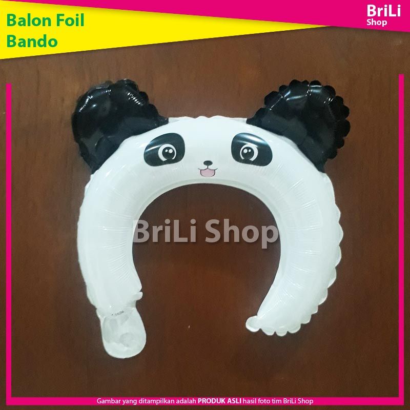 Jual Balon Foil Bando Karakter Binatang Beruang Panda Hewan Animal ...