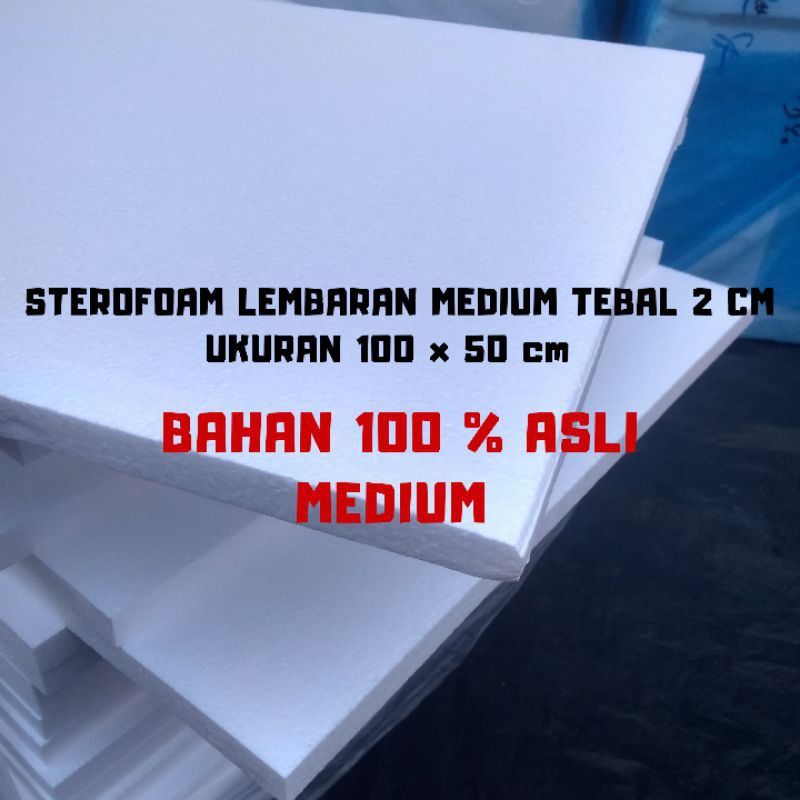 Jual STEROFOAM LEMBARAN STEROFOAM 2 cm MEDIUM | Shopee Indonesia