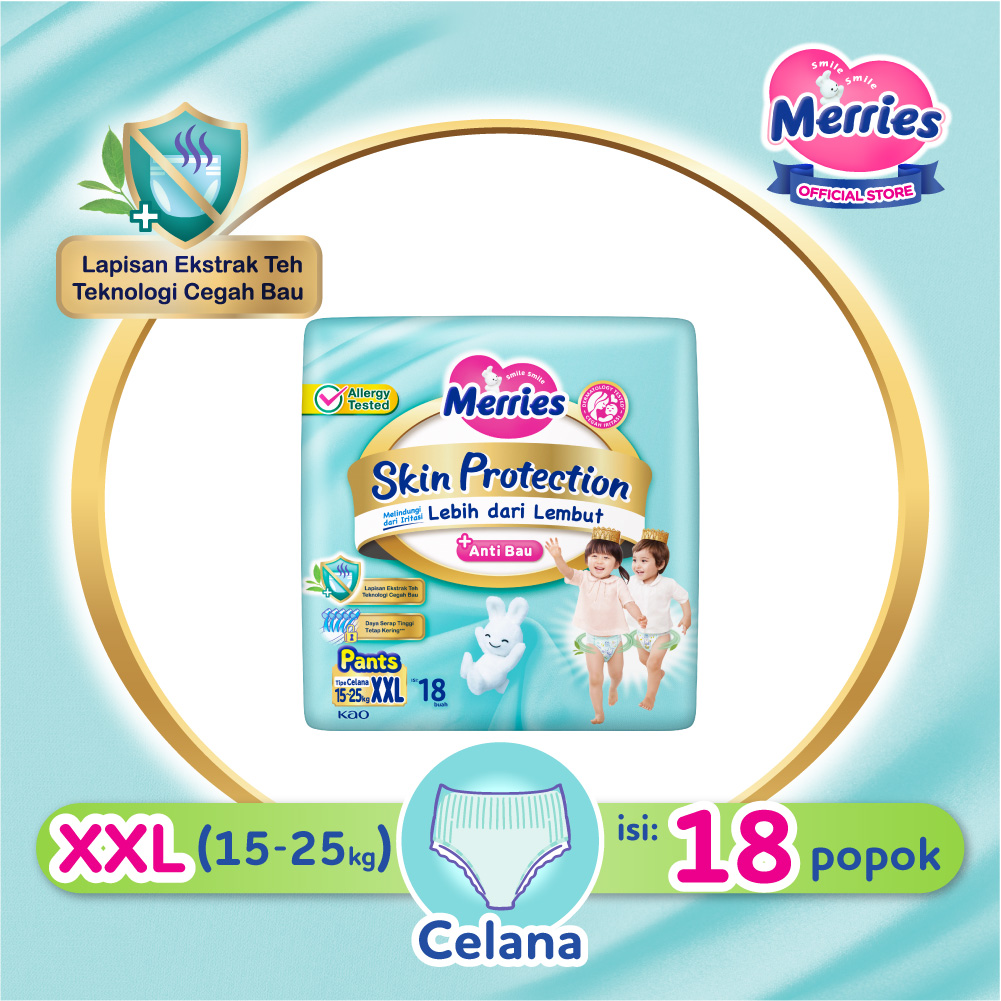 Jual Merries Skin Protection Popok Perlengkapan Bayi Anti Bau Tipe ...
