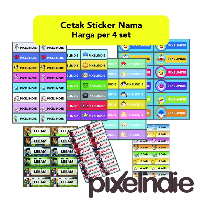 Jual Sticker Label Nama | Shopee Indonesia