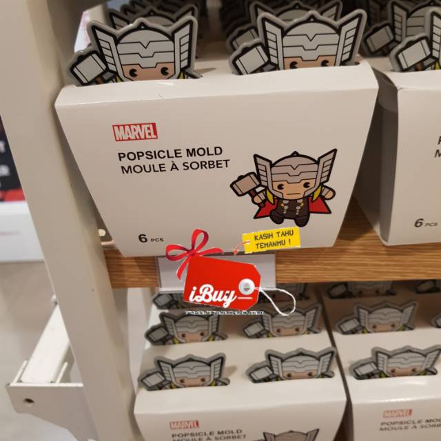 Jual Miniso Thor Cute 6 pcs DIY Popsicle Mold Cetakan es krim Ice Cream ...