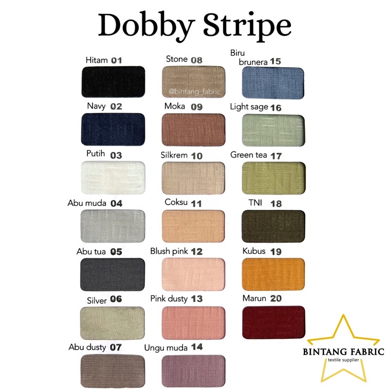 Jual Bahan Kain Kerudung Dobby Stripe per 1.15 meter | Shopee Indonesia