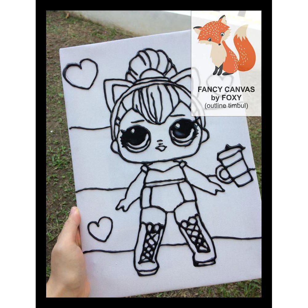 Jual Update Kanvas Lukis Anak Gambar Lol Surprise Doll Bando Kitty ...